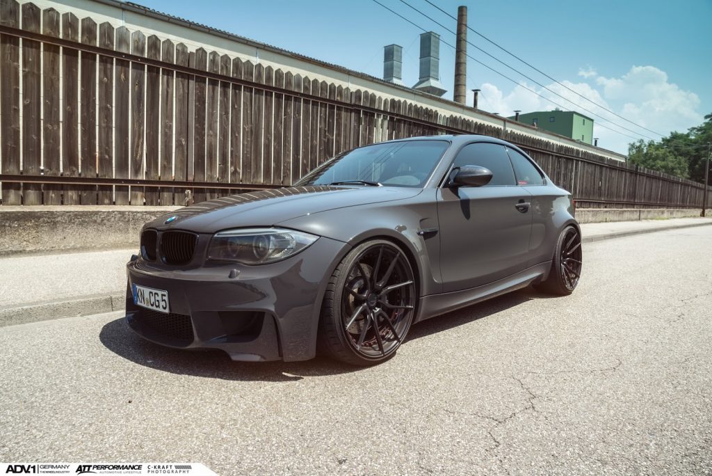 This BMW 1M Looks Simply Ferocious On Matte Black Rims | Carscoops
