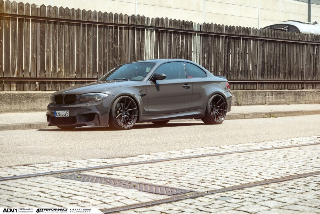 This BMW 1M Looks Simply Ferocious On Matte Black Rims | Carscoops