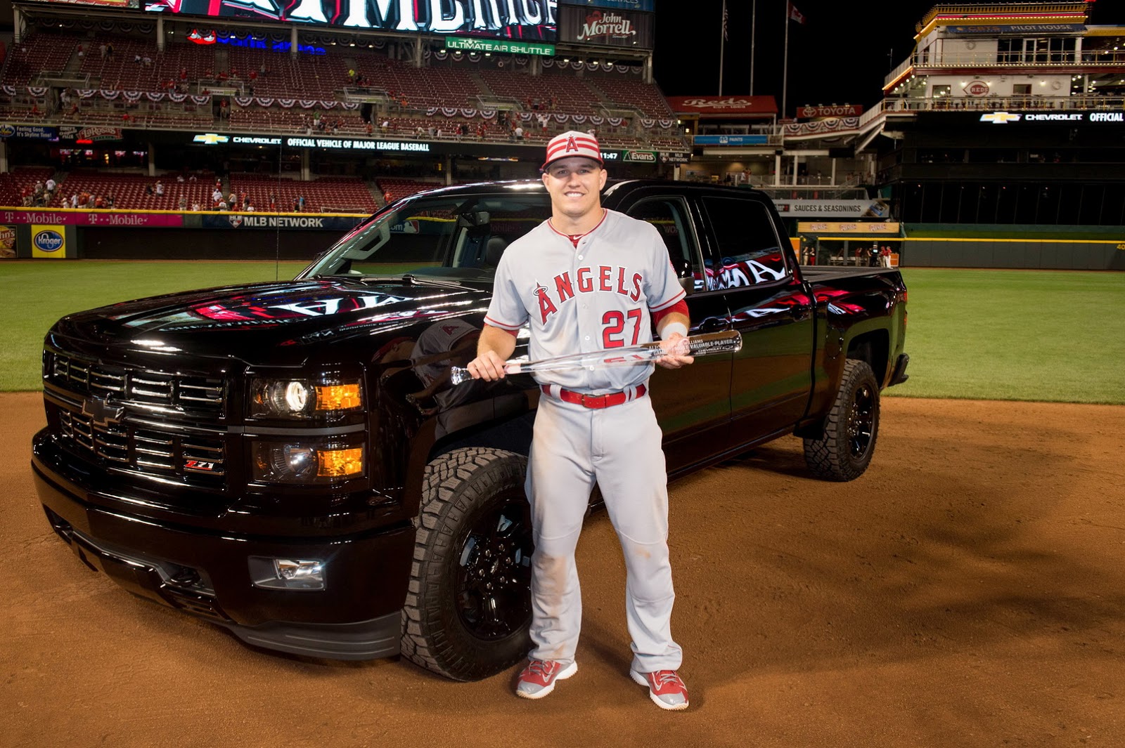 MLB All-Star MVP Mike Trout Chooses Silverado Over Camaro Convertible ...