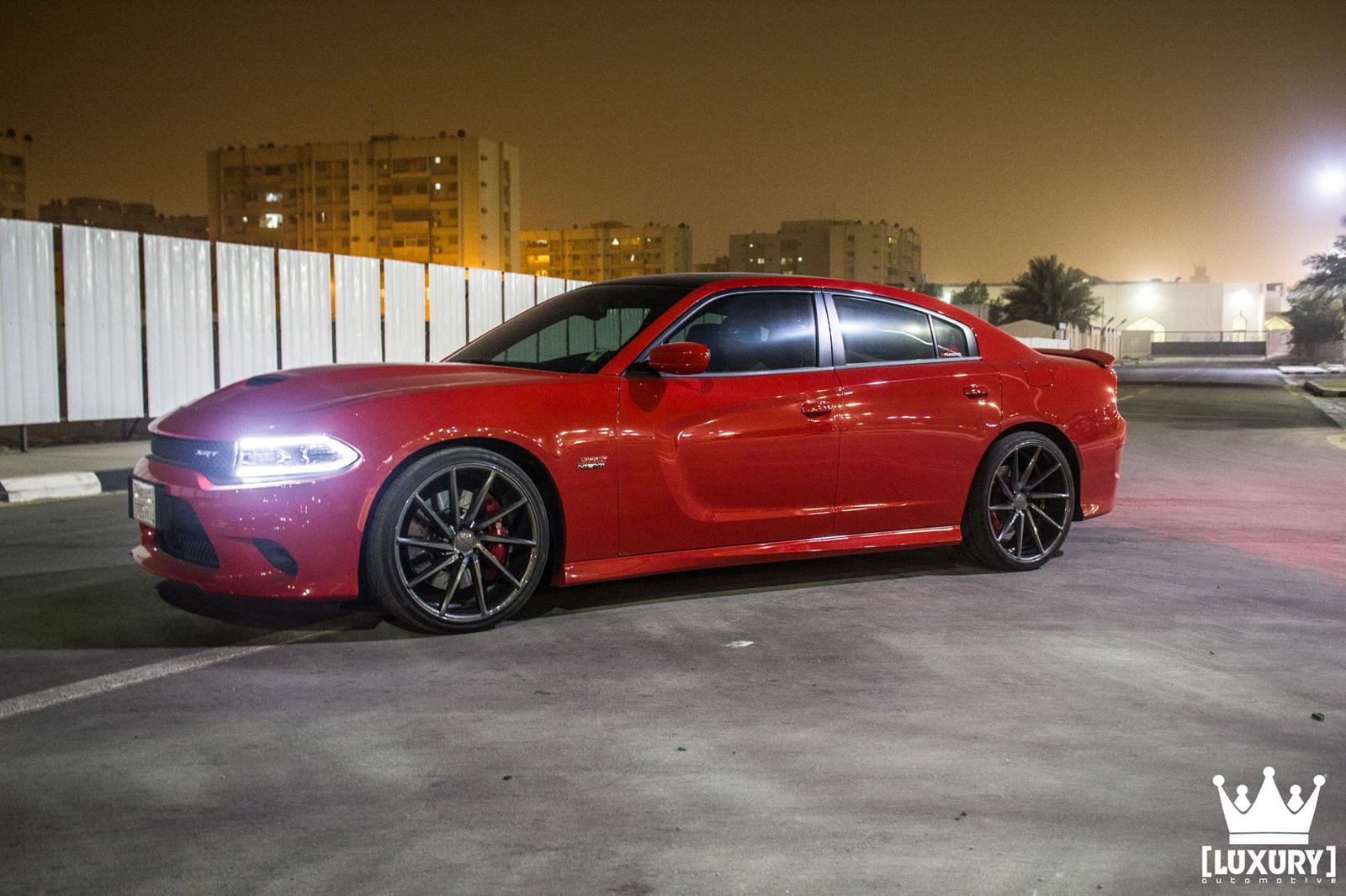 Red Charger On Rims