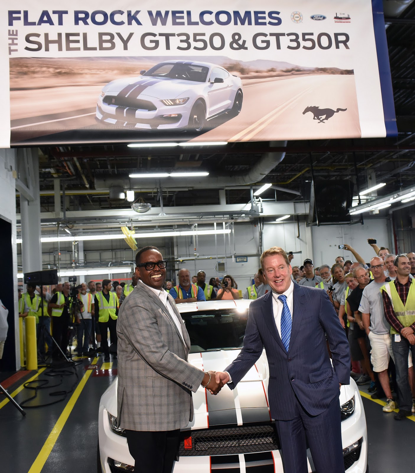 First Shelby GT350R Mustang Roars Off The Assembly Line [w/Video ...