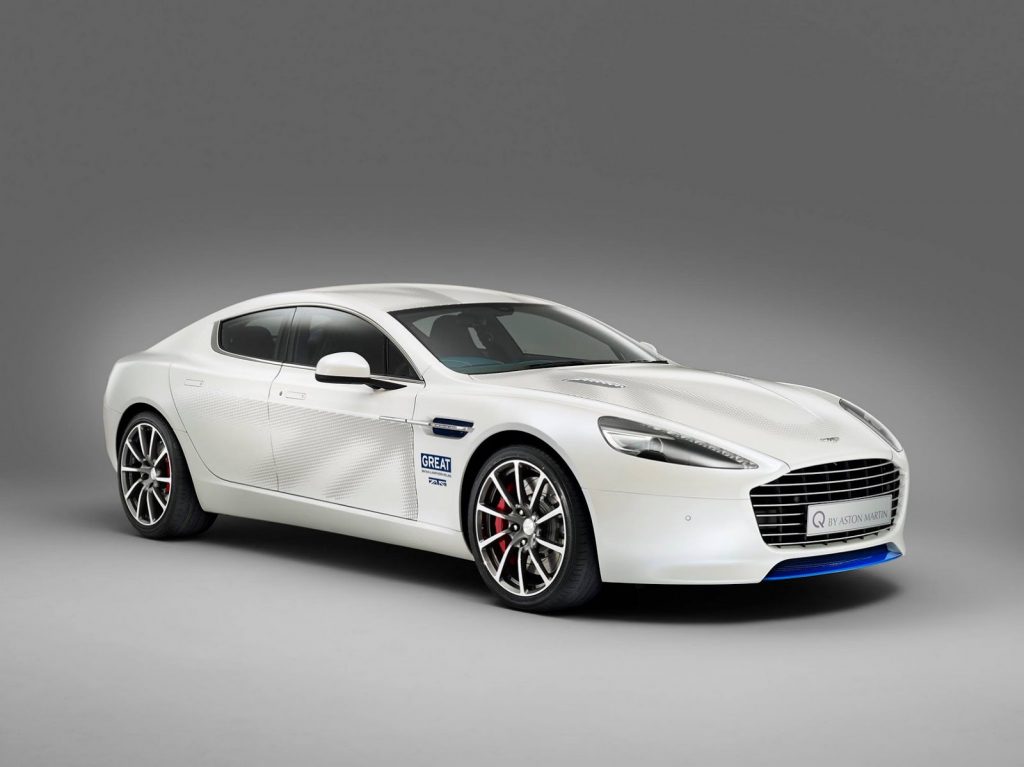 White Aston Martin Rapide