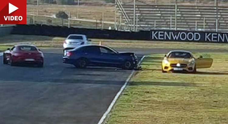 Watch Mercedes-AMG C63S Crash Into Oncoming GT S! | Carscoops