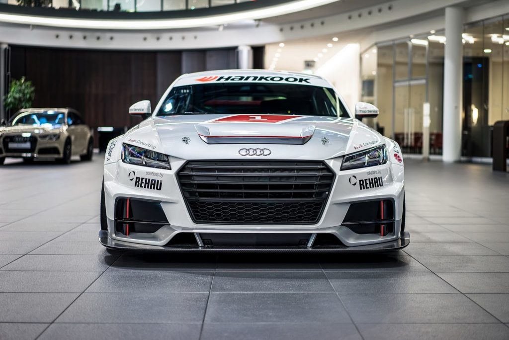 Audi TT Cup Race Car Looks Hot While On Display | Carscoops