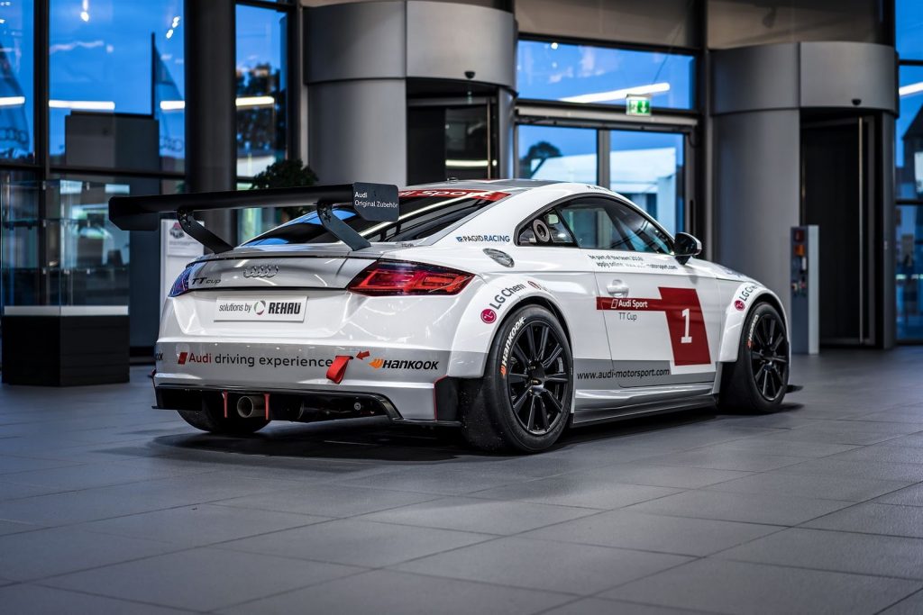 Audi TT Cup Race Car Looks Hot While On Display | Carscoops