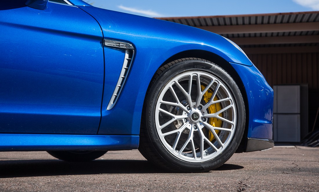 Sapphire Blue Panamera Turbo Poses On Custom 20″ Forged Wheels | Carscoops