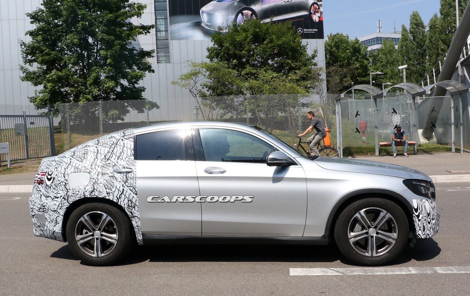 Mercedes-Benz Releases Image Of The Production GLC Coupe Body | Carscoops
