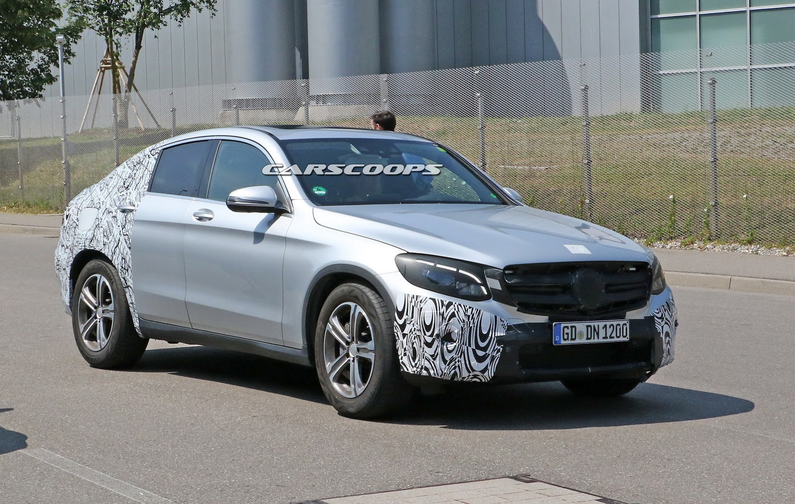 Mercedes-Benz Releases Image Of The Production GLC Coupe Body | Carscoops