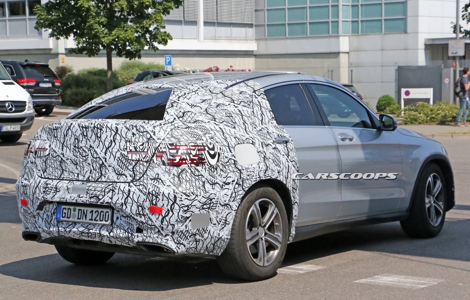 Mercedes-Benz Releases Image Of The Production GLC Coupe Body | Carscoops