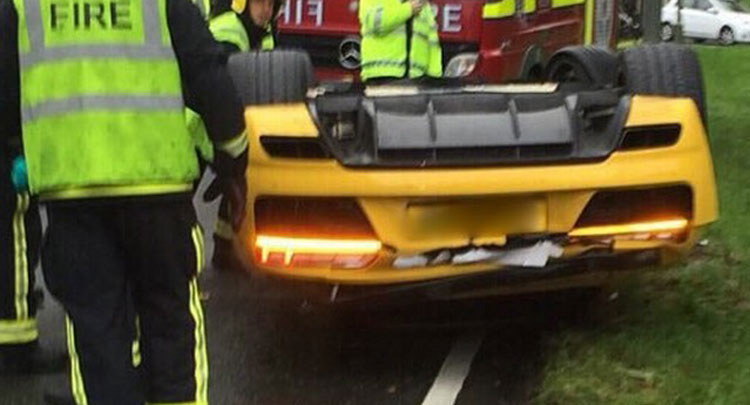 Brand New Audi R8 V10 Test Drive Goes Down With A Crash | Carscoops