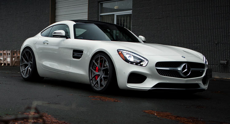 White Mercedes-AMG GT S Sits On PUR Wheels | Carscoops