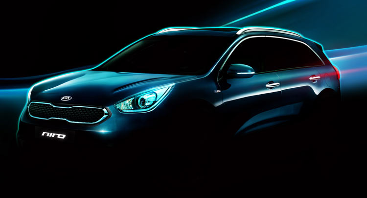 New Kia Niro Dedicated Hybrid Crossover Teased, Debuts In Chicago ...