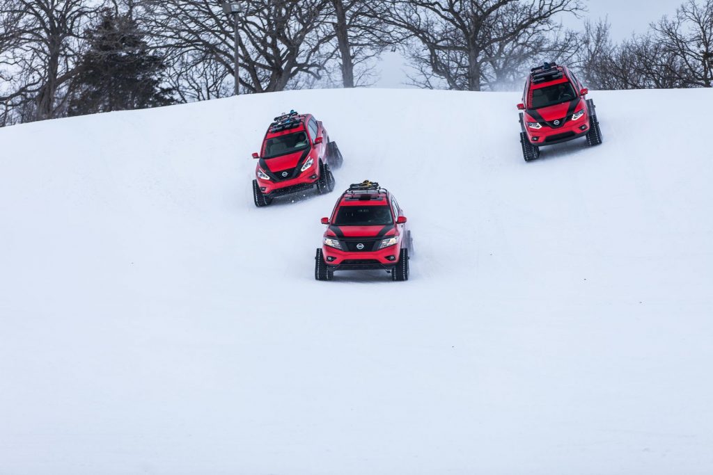 Nissan Pathfinder, Murano And Rogue Get Extreme Snow Transformations ...