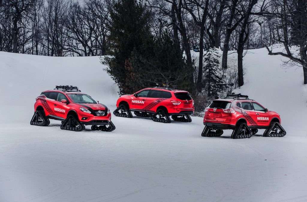 Nissan Pathfinder, Murano And Rogue Get Extreme Snow Transformations ...