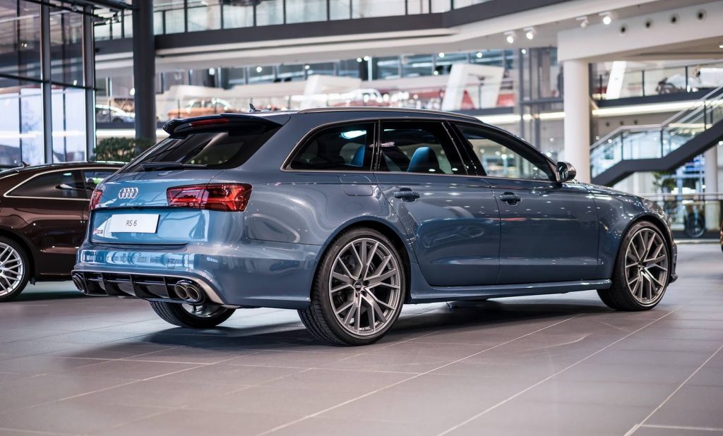 Polar Blue Metallic RS6 By Audi Exclusive Graces Showroom Floor | Carscoops