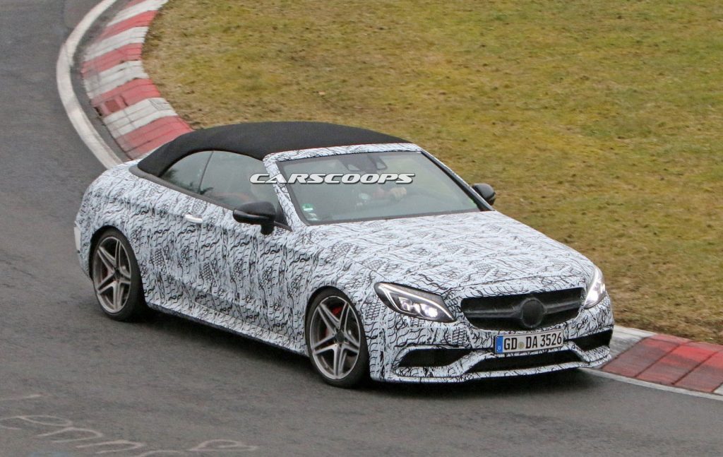 New Mercedes-AMG C63 S Convertible Spied Blasting Its 503 Horses On The ...