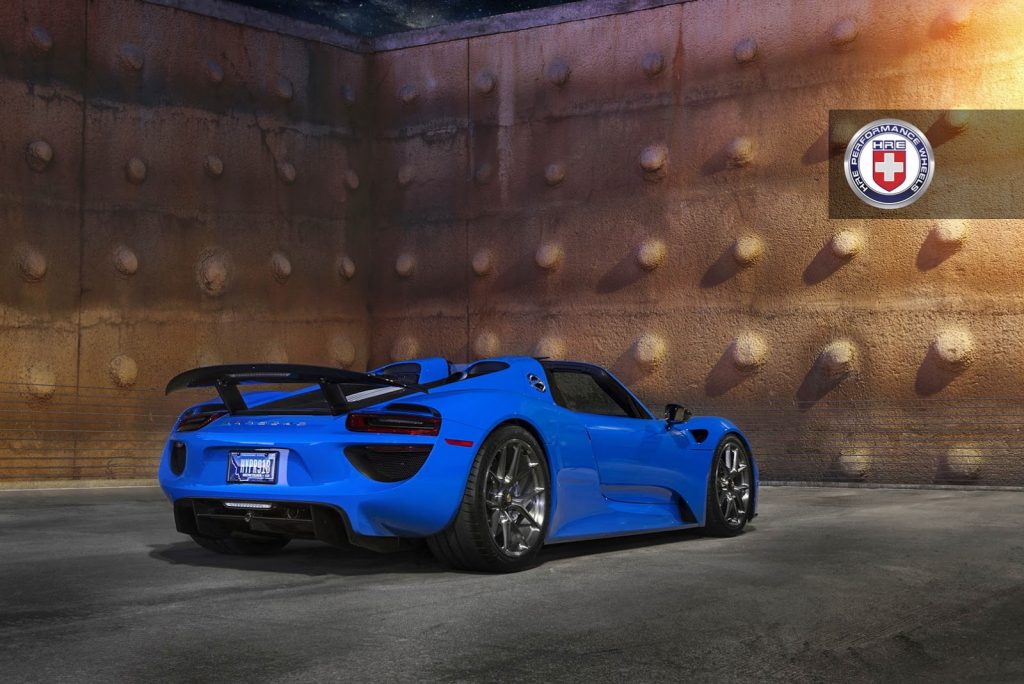 Voodoo Blue Porsche 918 Spyder Brings The Magic On Custom Wheels ...