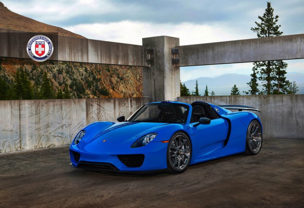 Voodoo Blue Porsche 918 Spyder Brings The Magic On Custom Wheels ...