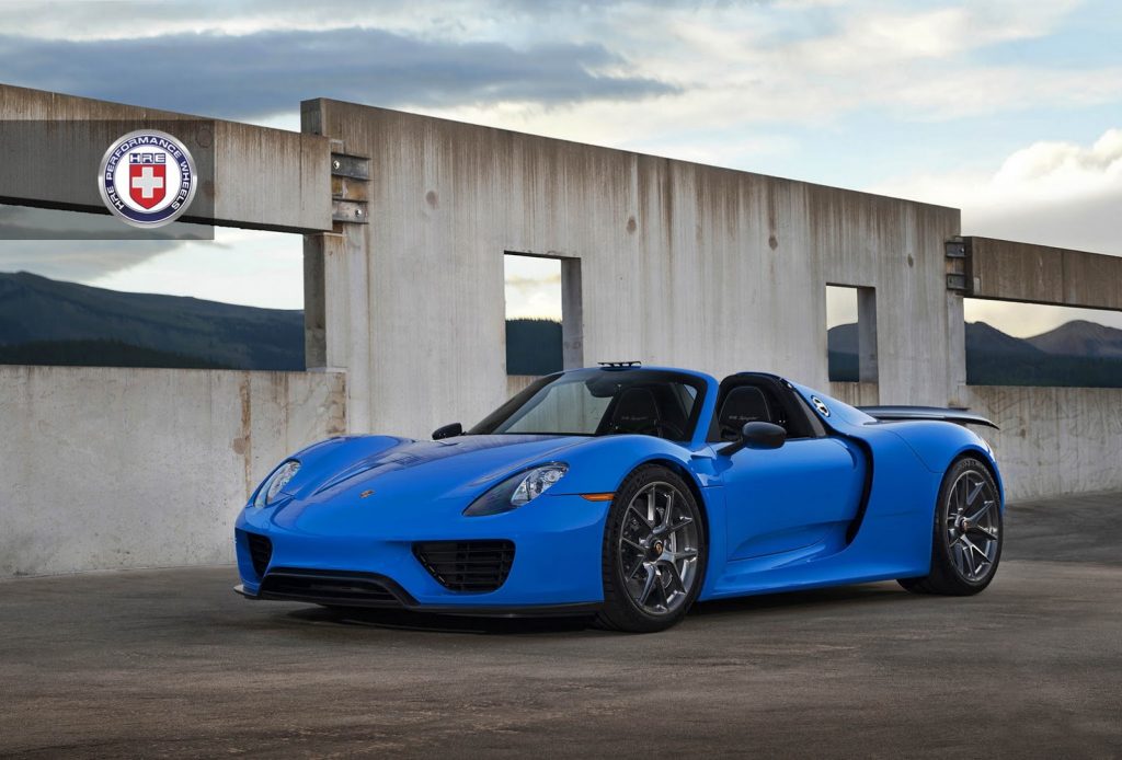Voodoo Blue Porsche 918 Spyder Brings The Magic On Custom Wheels ...