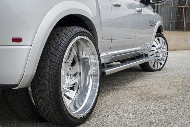 Custom Ram 3500 Truck Poses On Brushed Wheels | Carscoops