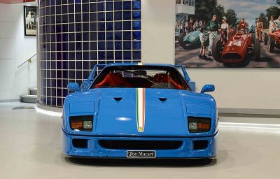 Blue Ferrari F40 With Tricolore Stripe Is A Head Turner | Carscoops