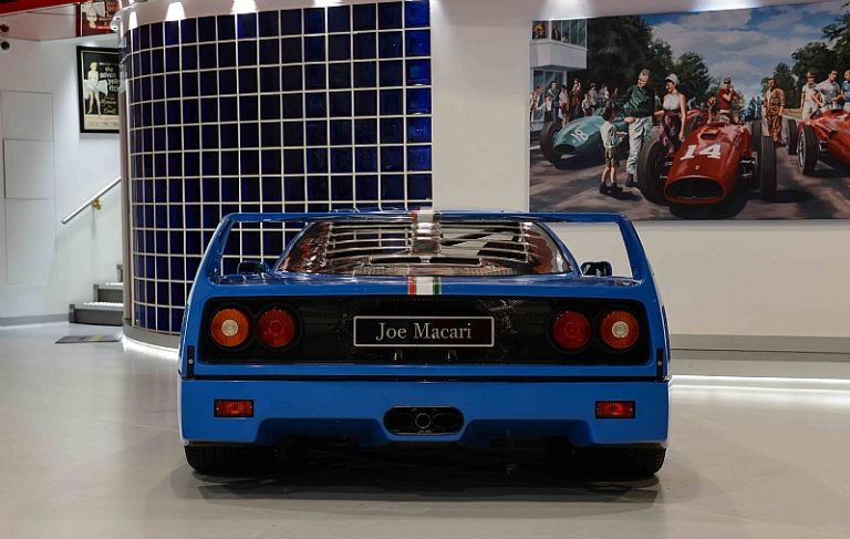 Blue Ferrari F40 With Tricolore Stripe Is A Head Turner | Carscoops