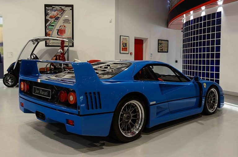 Blue Ferrari F40 With Tricolore Stripe Is A Head Turner | Carscoops