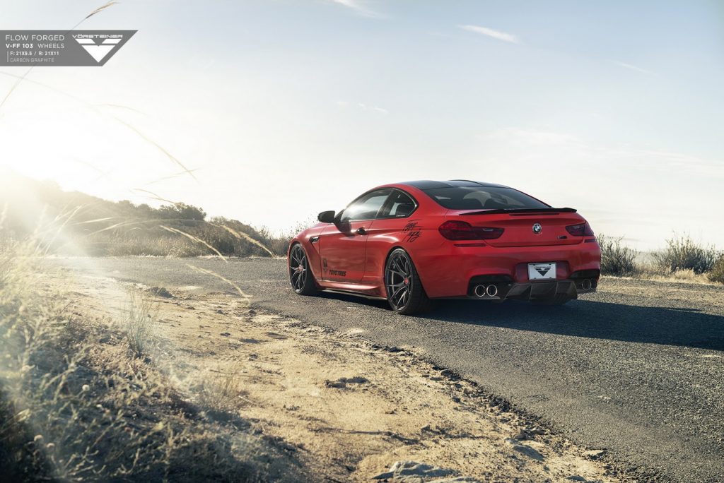Red BMW M6 Puts On 21″ Carbon Graphite Wheels | Carscoops