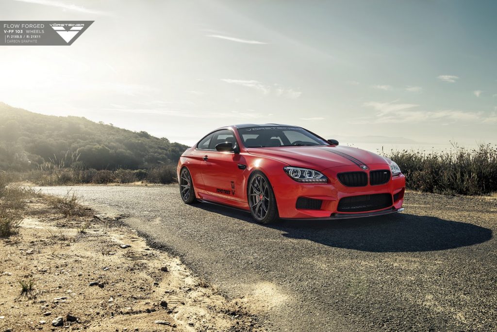 Red BMW M6 Puts On 21″ Carbon Graphite Wheels | Carscoops