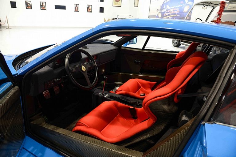 Blue Ferrari F40 With Tricolore Stripe Is A Head Turner | Carscoops
