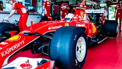 Sebastian Vettel Tests Out 2017’s Massively Wide F1 Tires | Carscoops