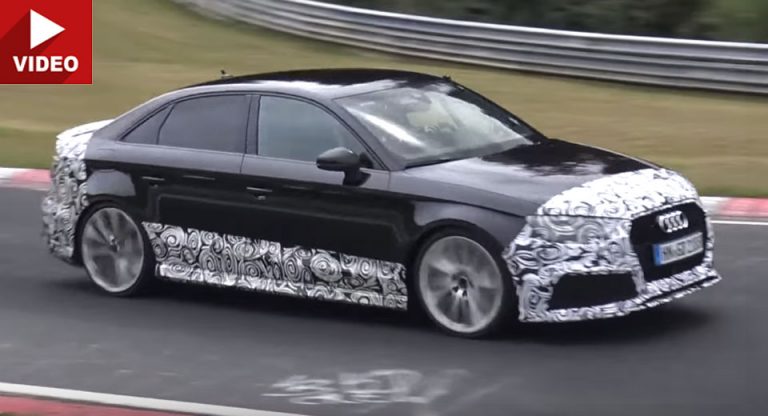 Audi RS3 Sedan Finally Filmed Track Testing At The Nurburgring | Carscoops