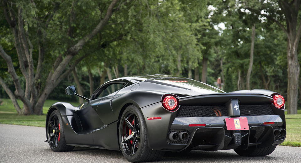 Satin Black LaFerrari Sells For Record $4.7 Million At Auction | Carscoops