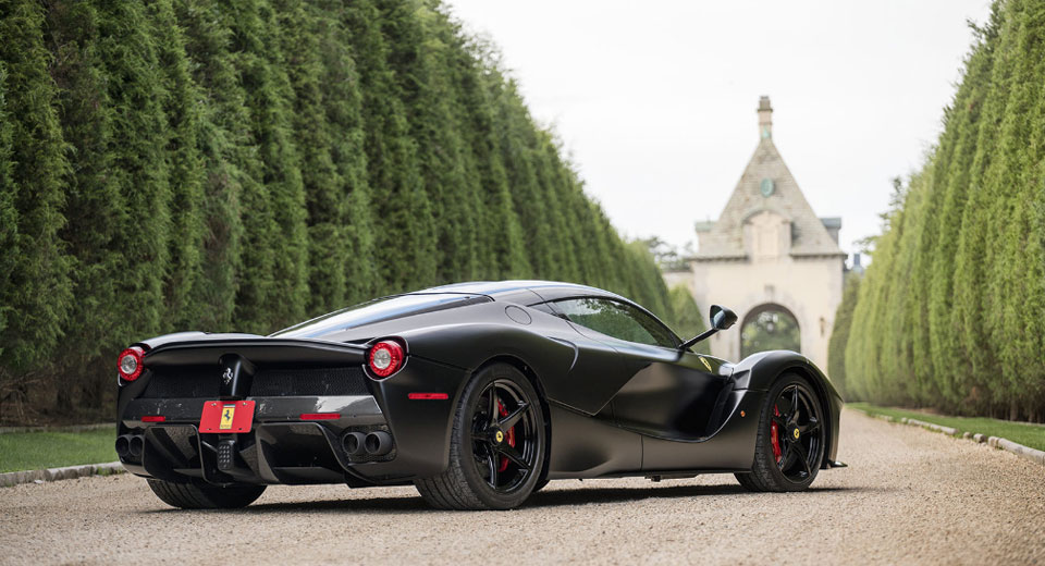 Satin Black LaFerrari Sells For Record $4.7 Million At Auction | Carscoops