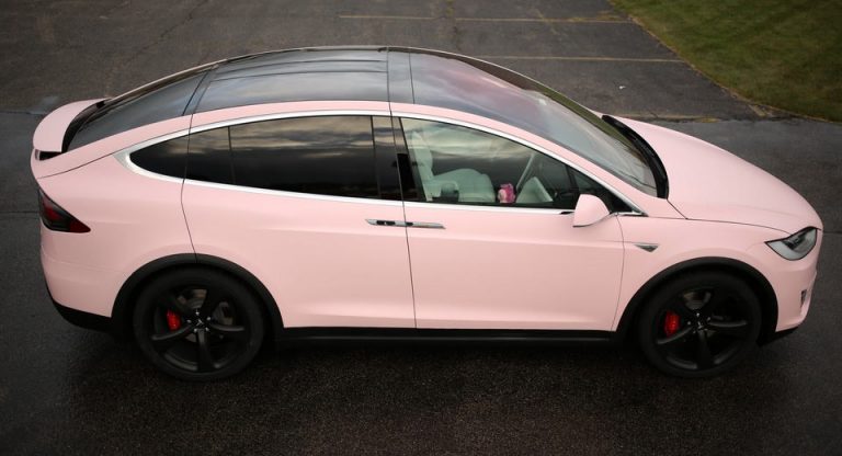 This Tesla Model X Owner Really Loves The Color ‘Pink’ | Carscoops