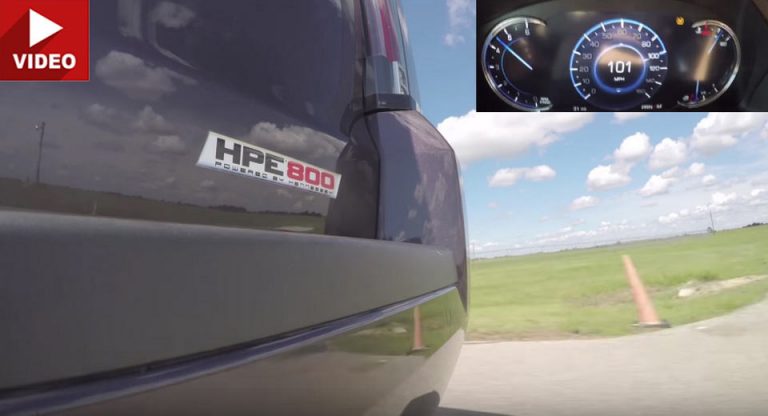 Cadillac Escalade HPE800 Gets Track & Dyno Tested By Hennessey | Carscoops