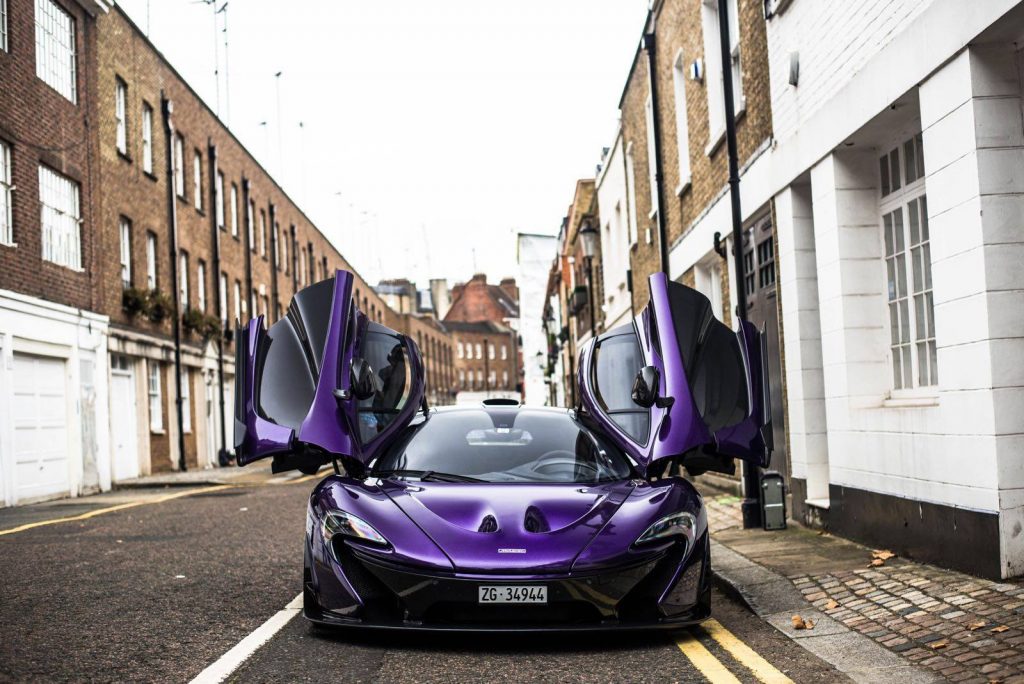 Amazing Purple Carbon Fiber McLaren P1 Lands In London | Carscoops