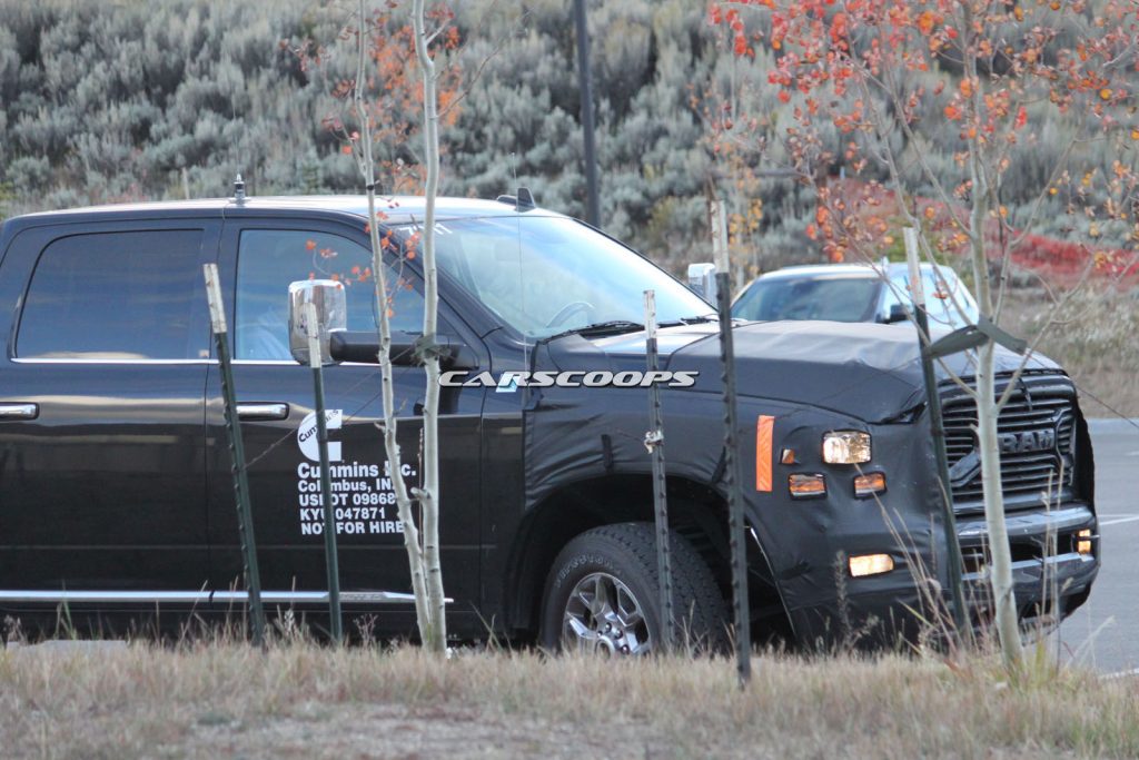 Cummins Spotted Testing Updated Diesel Ram HD In The Rockies | Carscoops
