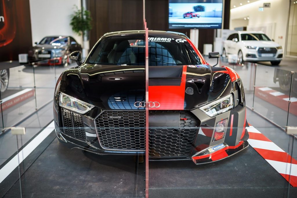 Half Road Car, Half Raceer Audi R8 On Display In Neckarsulm | Carscoops