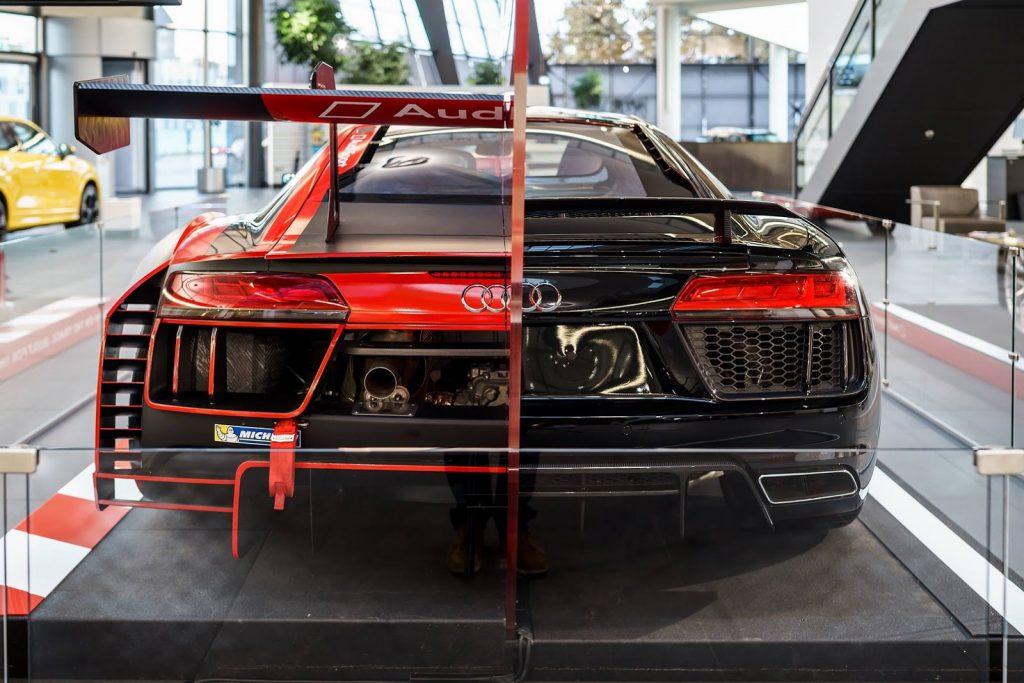 Half Road Car, Half Raceer Audi R8 On Display In Neckarsulm | Carscoops