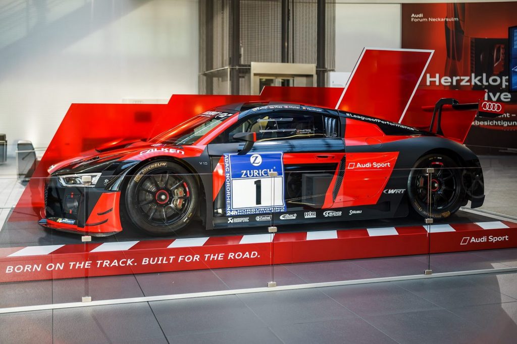 Half Road Car, Half Raceer Audi R8 On Display In Neckarsulm | Carscoops