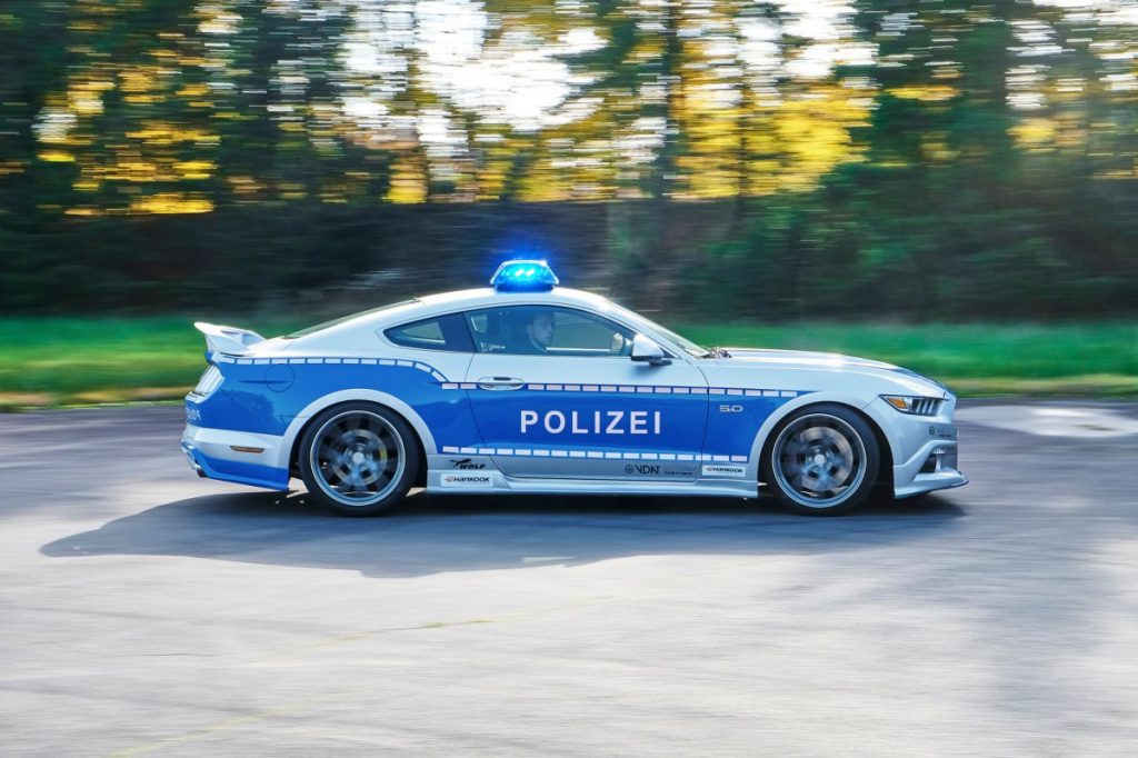 Ford Mustang Transformed Into A German Police Car At ESSEN | Carscoops