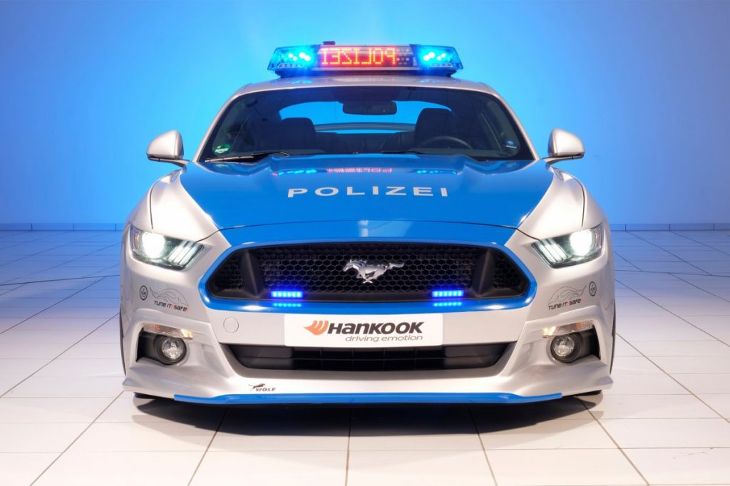 Ford Mustang Transformed Into A German Police Car At ESSEN | Carscoops