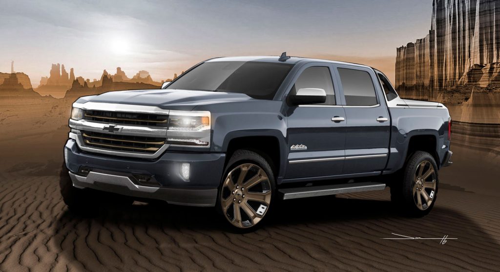 Chevy Show Trucks Tackle The Sand To Get To SEMA | Carscoops