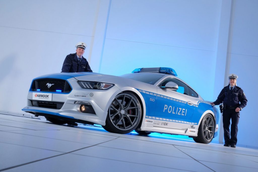 Ford Mustang Transformed Into A German Police Car At ESSEN | Carscoops