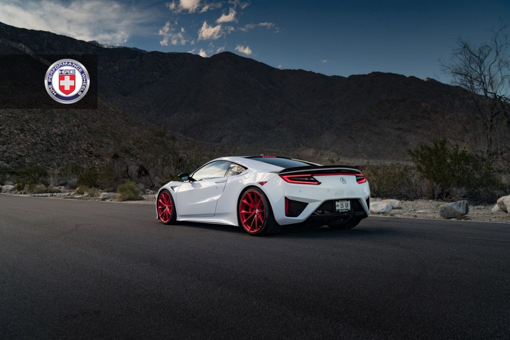 Acura NSX Looks Smoking Hot On Frozen Red Custom Wheels | Carscoops