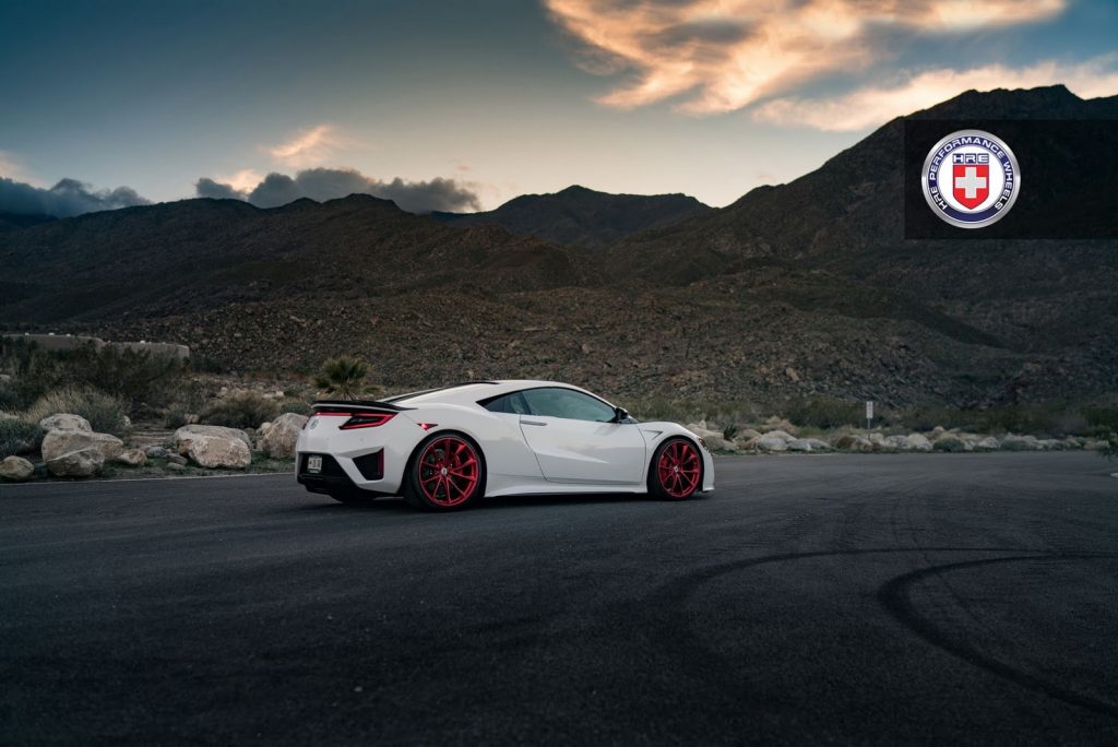 Acura NSX Looks Smoking Hot On Frozen Red Custom Wheels | Carscoops