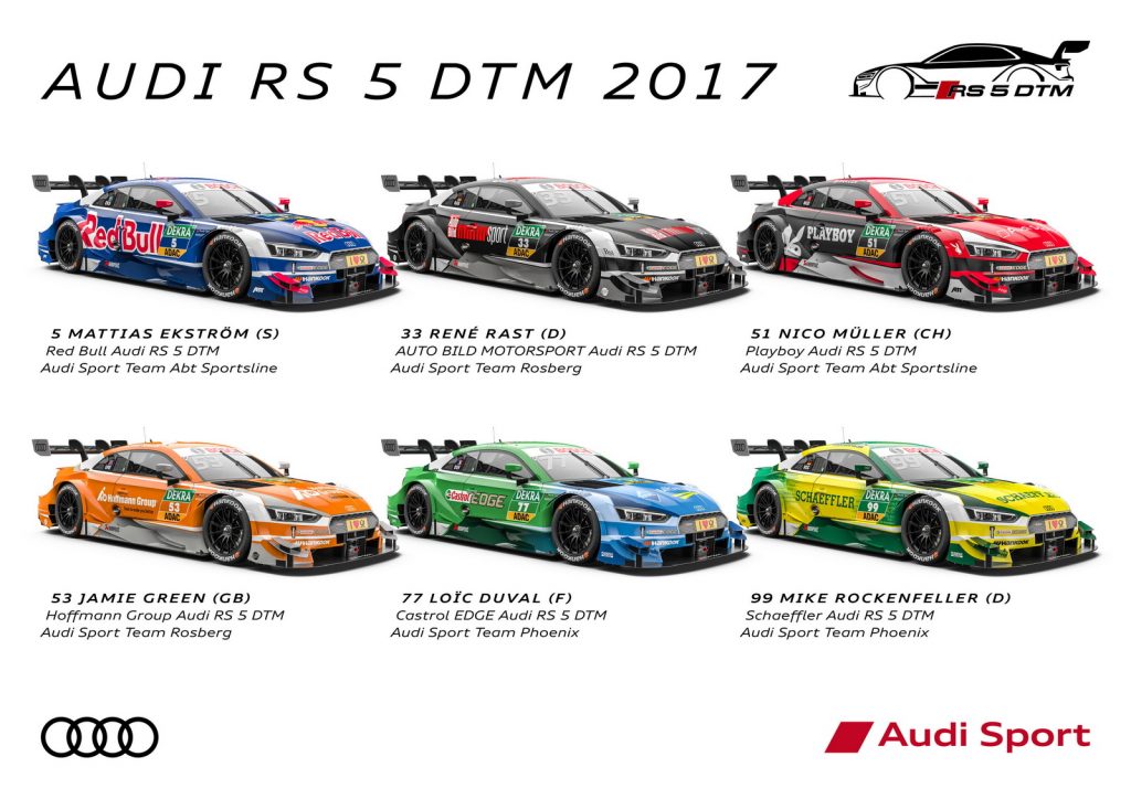 These Are The Racing Liveries Of All Six Audi RS5 DTM Cars | Carscoops