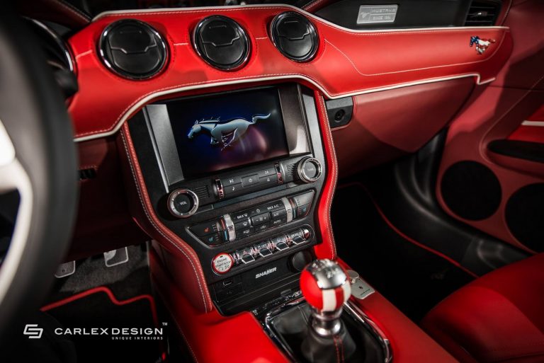 Carlex Finishes Up Bespoke Red & White 727hp Roush Mustang Project ...