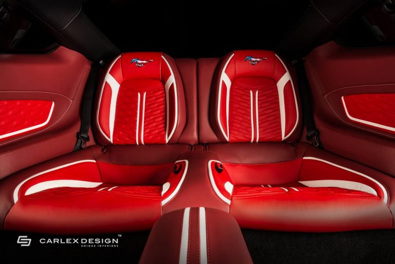Carlex Finishes Up Bespoke Red & White 727hp Roush Mustang Project ...